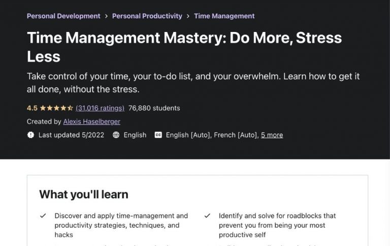 4 Best Time Management Courses on Udemy - Owner's Magazine
